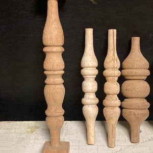 10 Assorted Wooden Spindles - Etsy