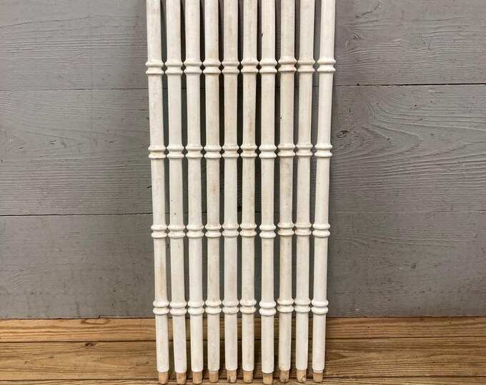 10 Faux Bamboo Style Vintage Wooden Spindles - Etsy