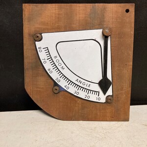 Antique Porcelain Boom Angle Gauge | Antique Metal Signs - Etsy