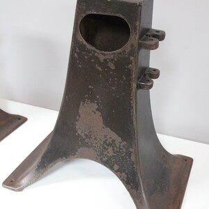 Pair of Cast Iron Industrial Table Legs Cast Iron Cream Separator Bases ...