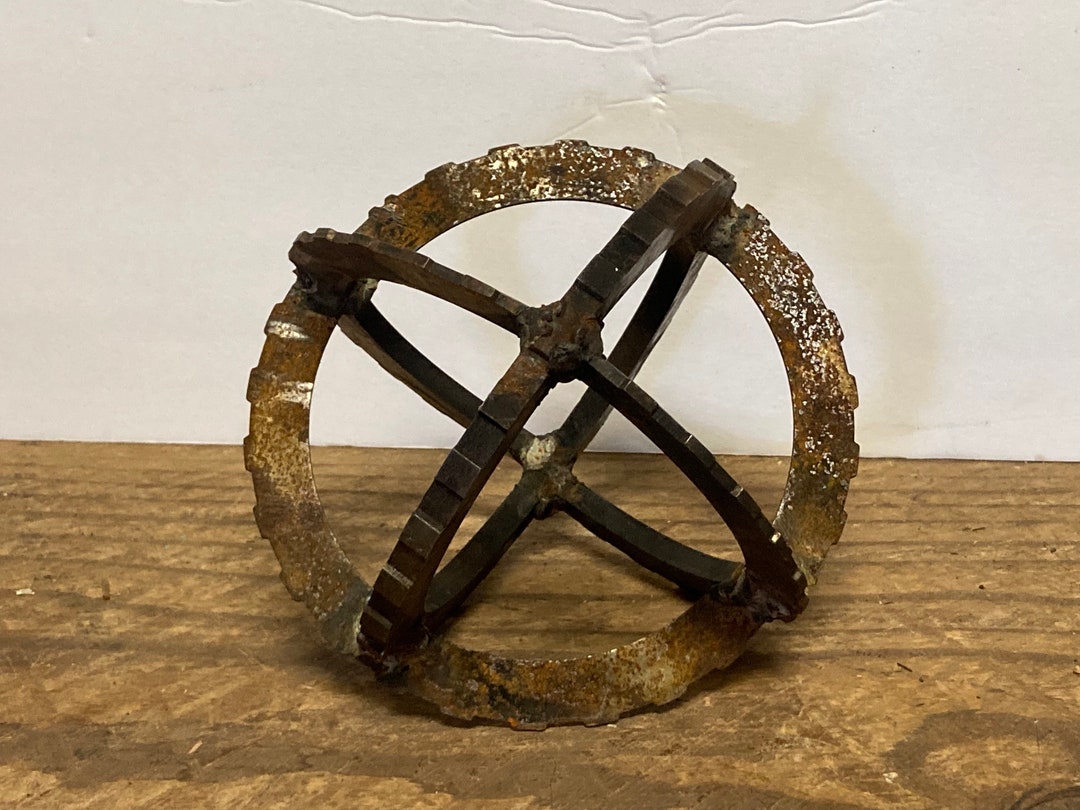 7 Handmade Metal Orb Salvaged Metal Art Industrial Decor - Etsy