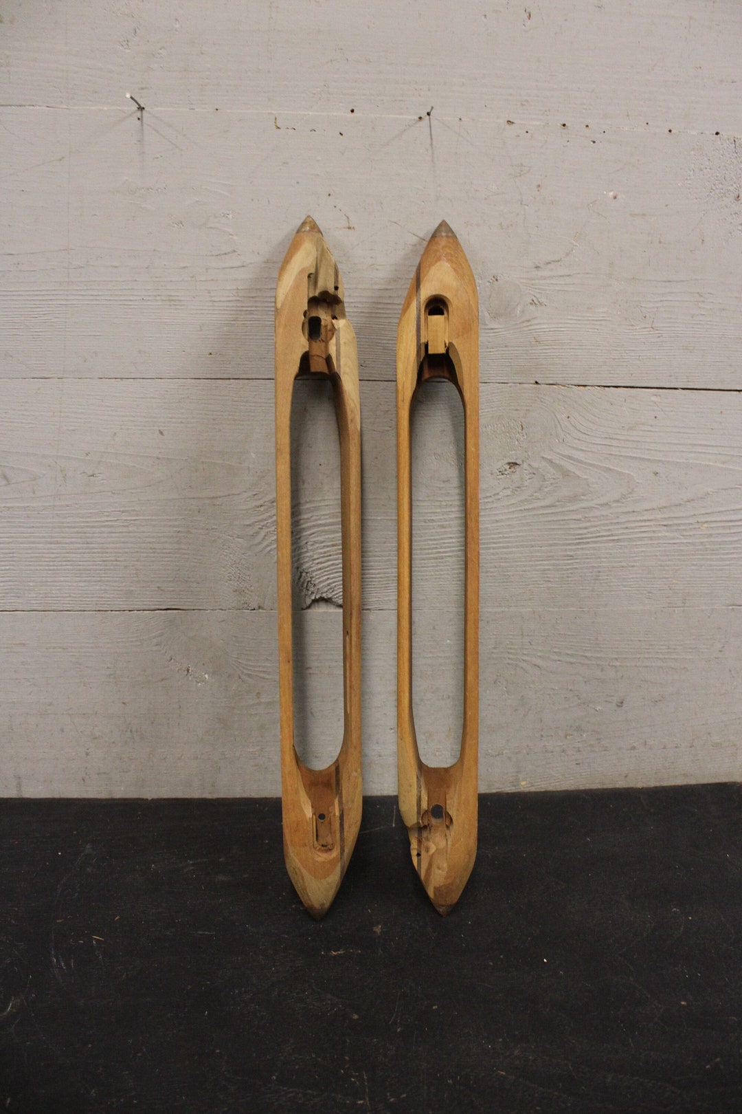 Pair of Vintage Textile Shuttles Textile Factory Salvage Loom Parts - Etsy