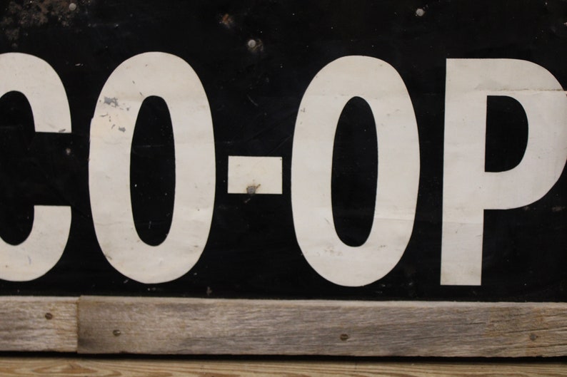 Vintage Metal Transportation Co-op Sign With Wood Frame - Etsy