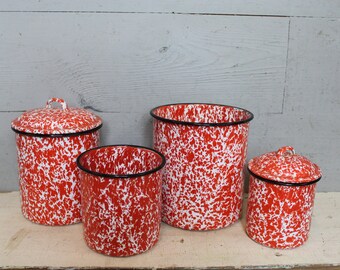 Orange Enamelware | Etsy