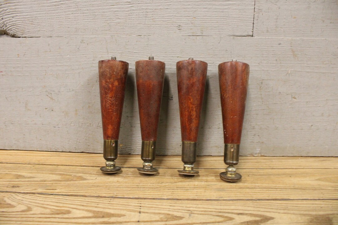 Four Tapered 6 Tall Midcentury Table Legs MCM Legs Atomic Furniture ...