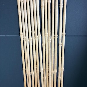 14 Faux Bamboo Half Round Wooden Trim Pieces 0.5” X 38” | DIY ...
