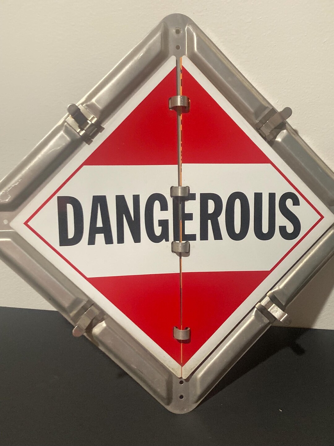 Metal Truck Cargo Warning Flip Sign | Explosive | Dangerous | Blasting ...