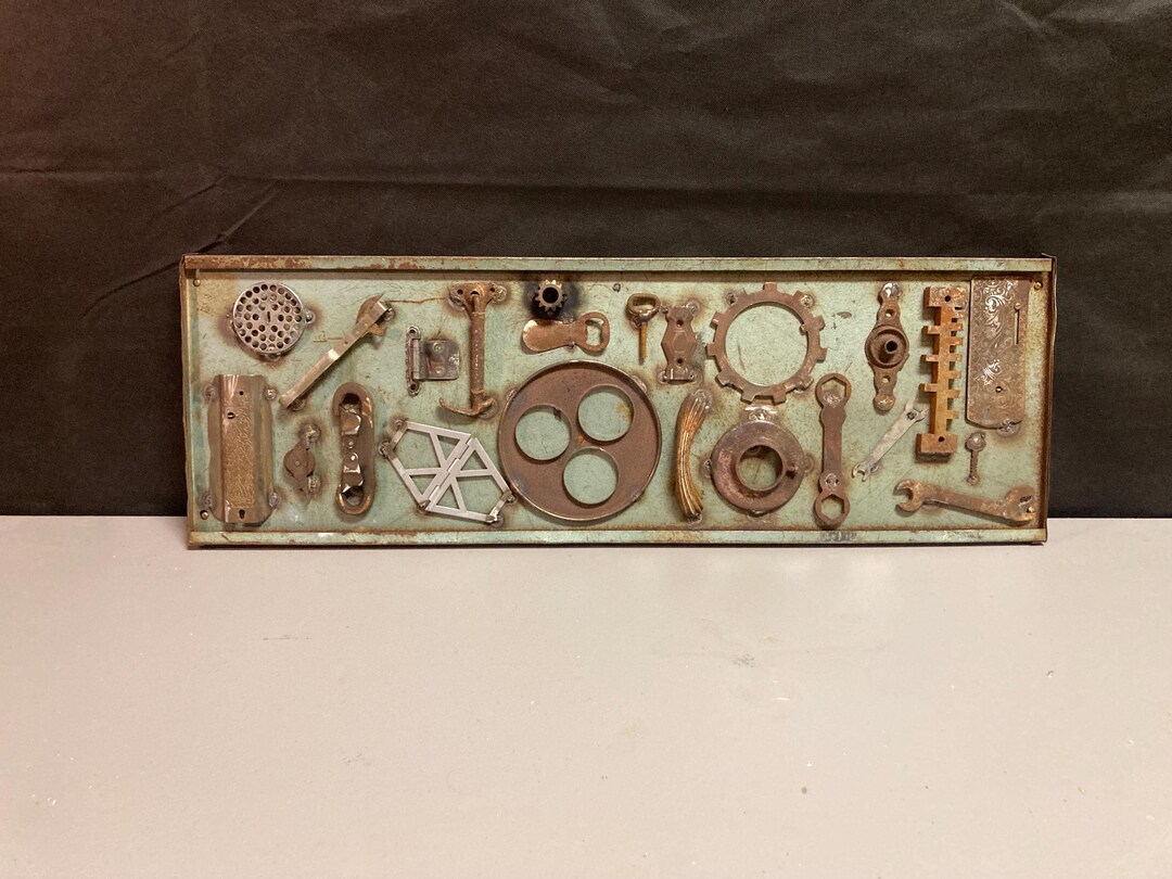 Collage of Metal Components | Recycled Metal Sculpture | Industrial ...