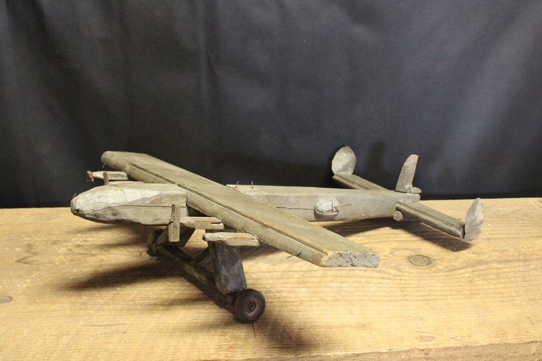 Handmade Folk Art Airplane Primitive Decor Handmade Toys Outsider Art ...