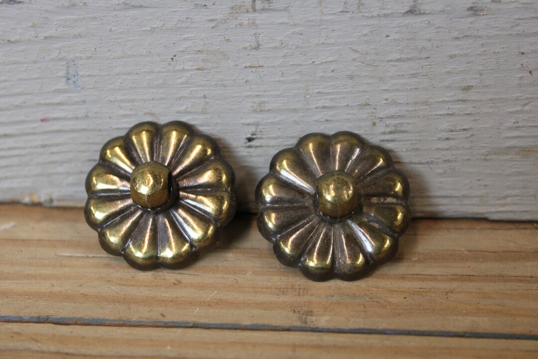 16 Brass Drawer Pull Bail Mounts | Handle End Pieces | Holders ...