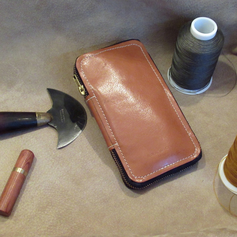 Leather Zipper Case - Etsy