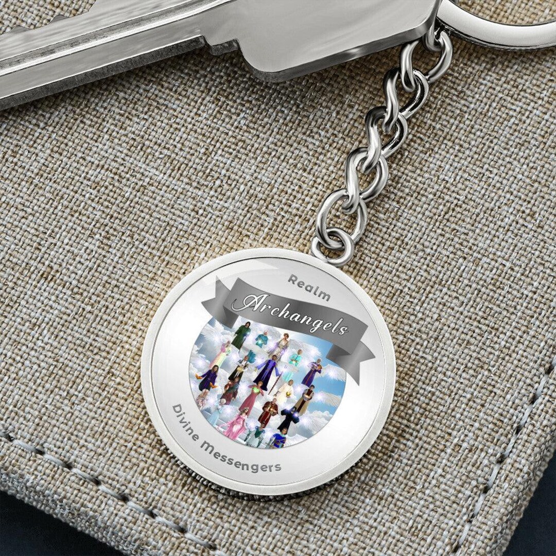 Archangels - Angelic Realm Affirmation Keychain for Divine Messengers ...
