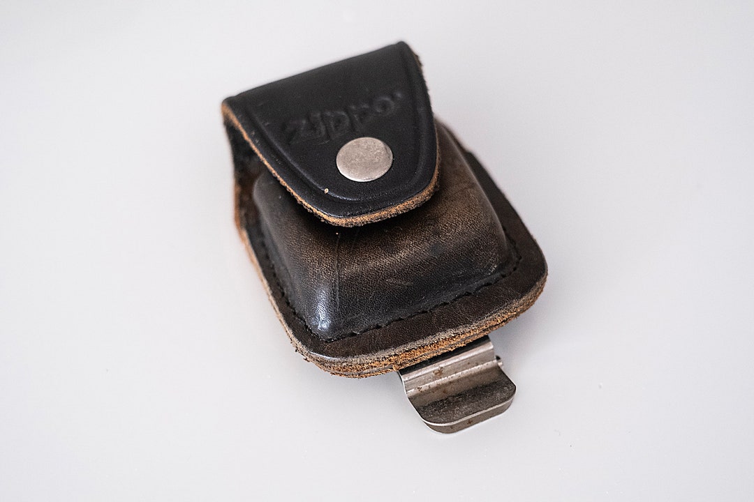 Zippo Leather Holder From 1990s - Vintage Lighter Belt Holder ...