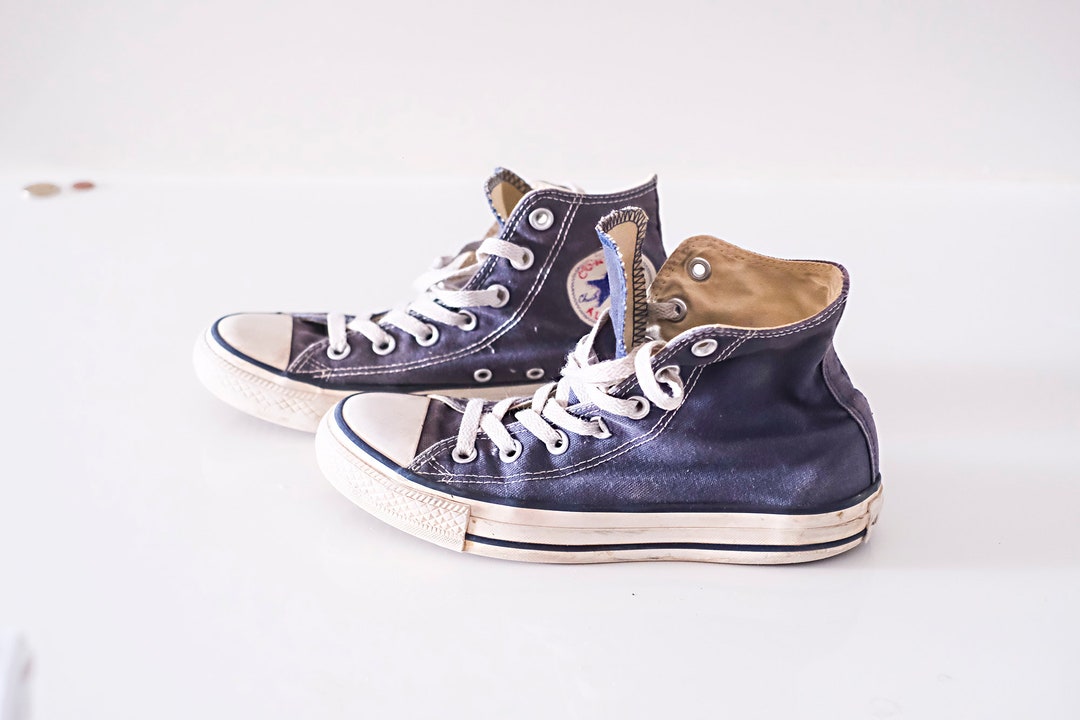 Converse All Star High Blue Jeans Denim Shoes Sport Used in Great ...