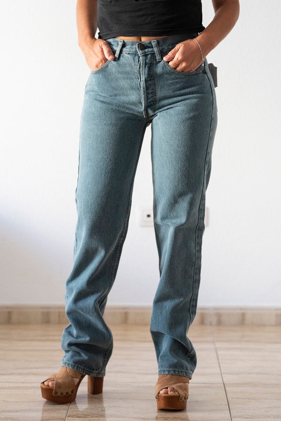 Vintage 1980s Levi's 501 Blue Stonewash / dead stock … - Gem