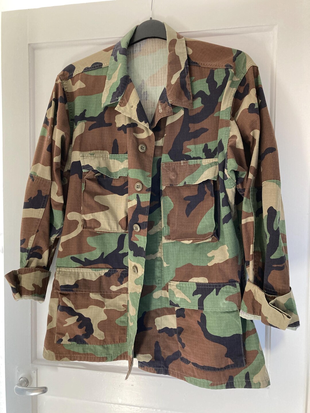 Camo Jacket US Army Original Festival Oversized Size 8 - 14 Unworn ...