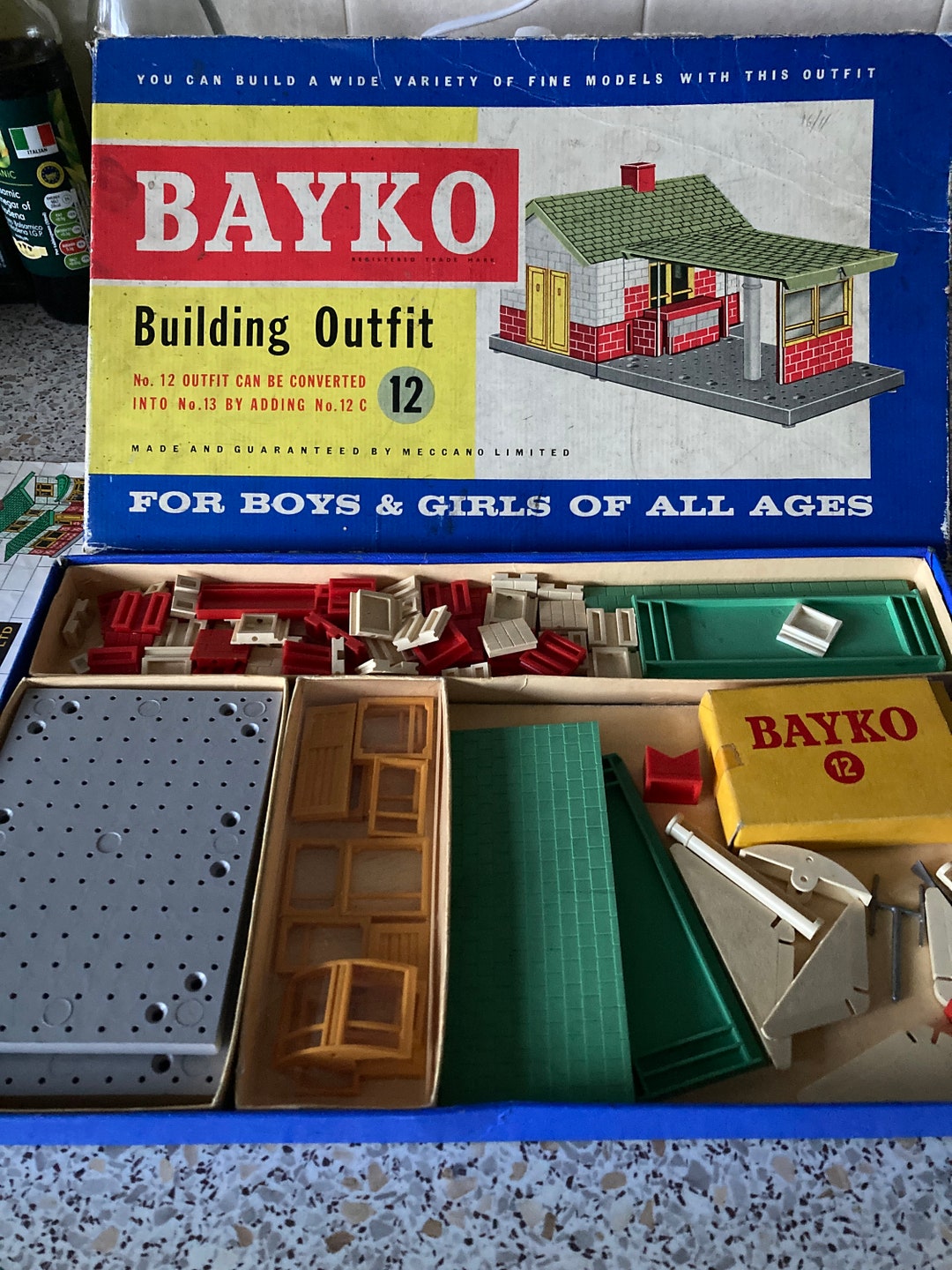 Bayco Building Outfit No 12 Meccano Vintage Construction Toy C 1950 - Etsy