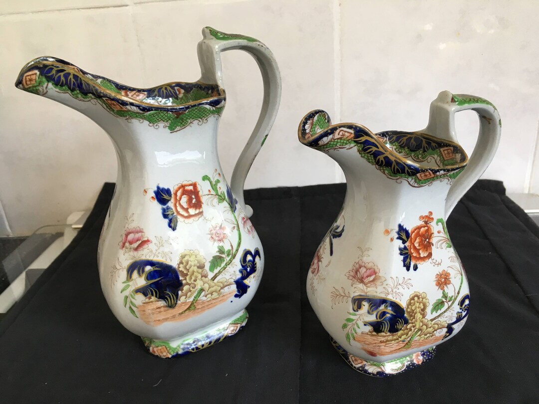 Victorian Jugs Gorgeous Pair of Antique Jugs - Etsy