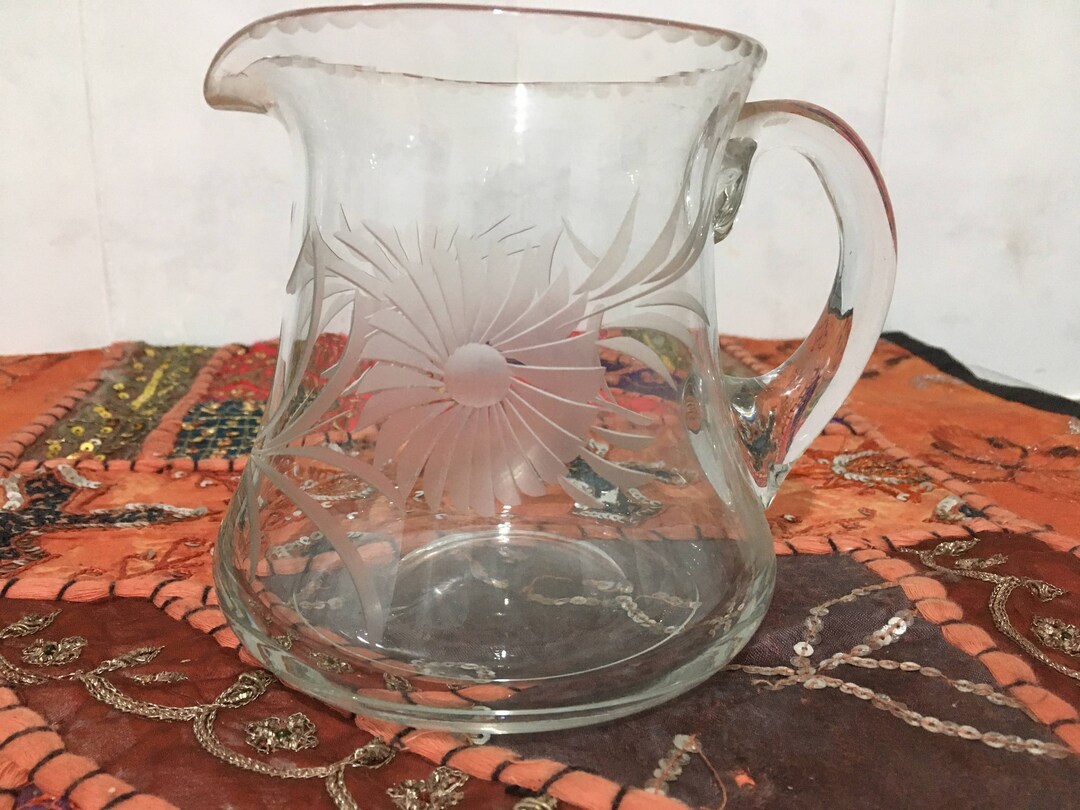 Vintage Crystal Jug Edinburgh Lead Crystal Cut Glass Water Jug With ...