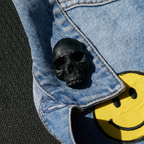 Skull Pin - Etsy