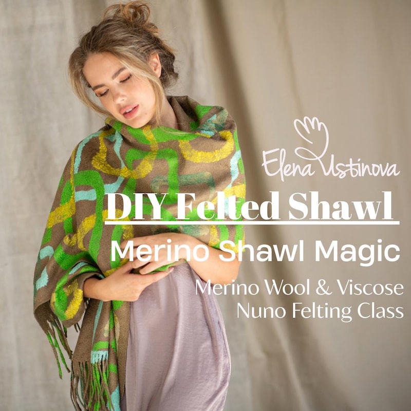 Nuno Wool Felted Shawl - Etsy