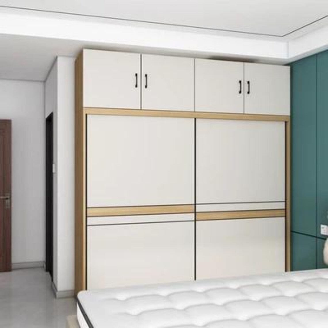 Original Wood Color Shift Door Ecological Solid Wood Wardrobe - Etsy