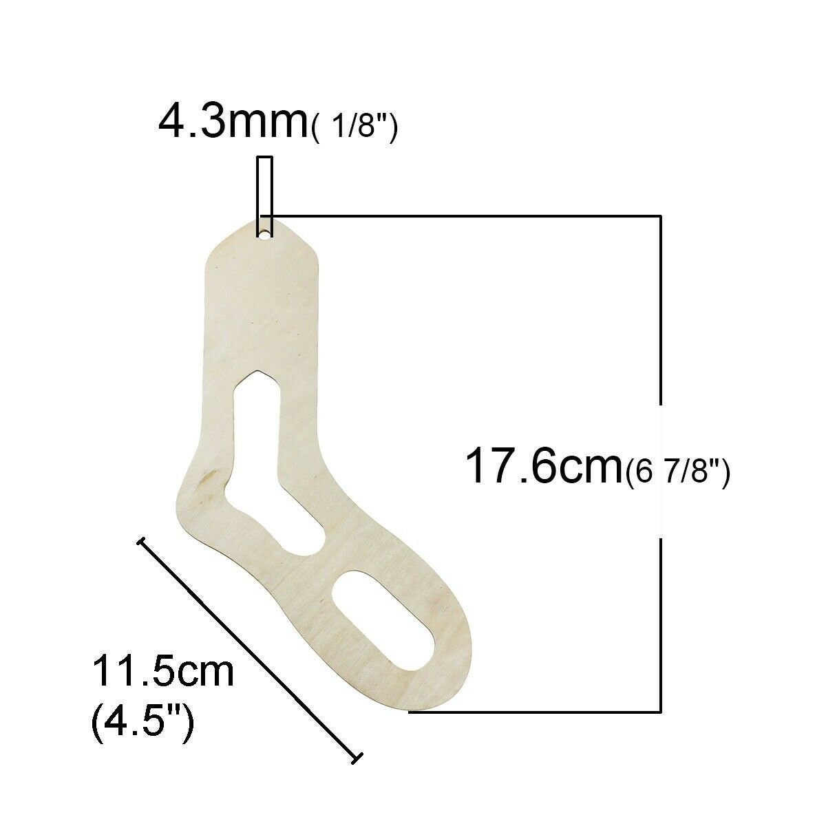 1 Pair Natural Wood Sock Blocker Hollow for Kids/children size 4.5 - Etsy