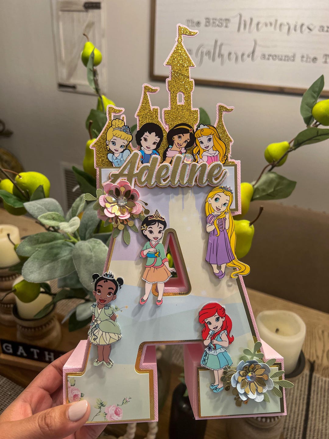 Toddler Princess 3D Letter, Princess, Baby, Letter - Etsy