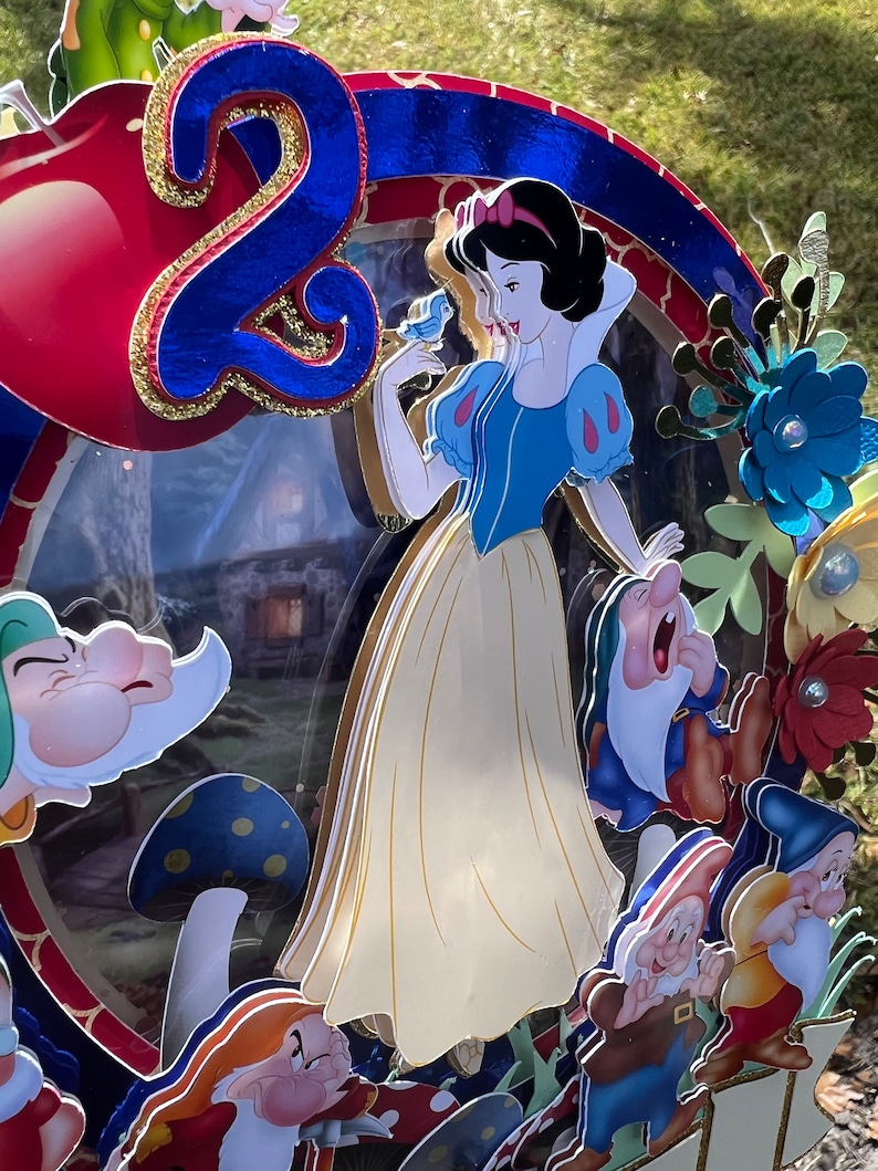 Snow White Cake Topper, Princess, Birthday Decoration, Snow White Party ...