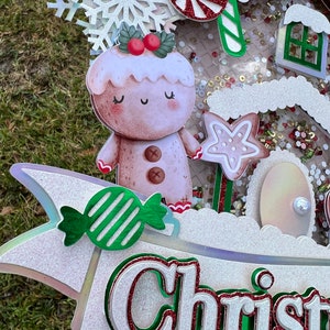 Christmas Cake Topper, Holiday Cake Topper, Christmas Decor Party ...