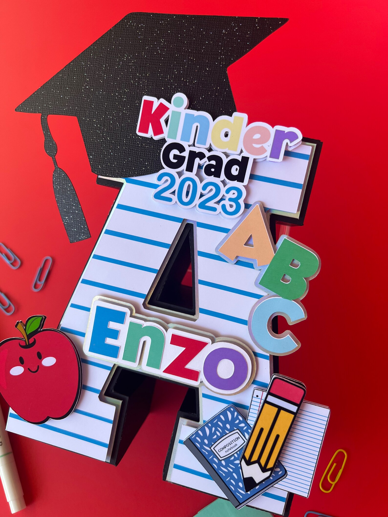 Grad 3D Letter, Teacher Letter, Graduation Letter - Etsy