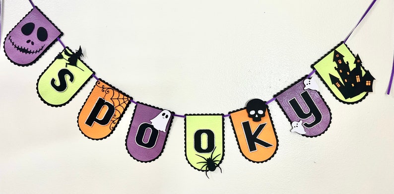 Halloween Spooky Banner, Party Decor, Party Decorations, Halloween ...