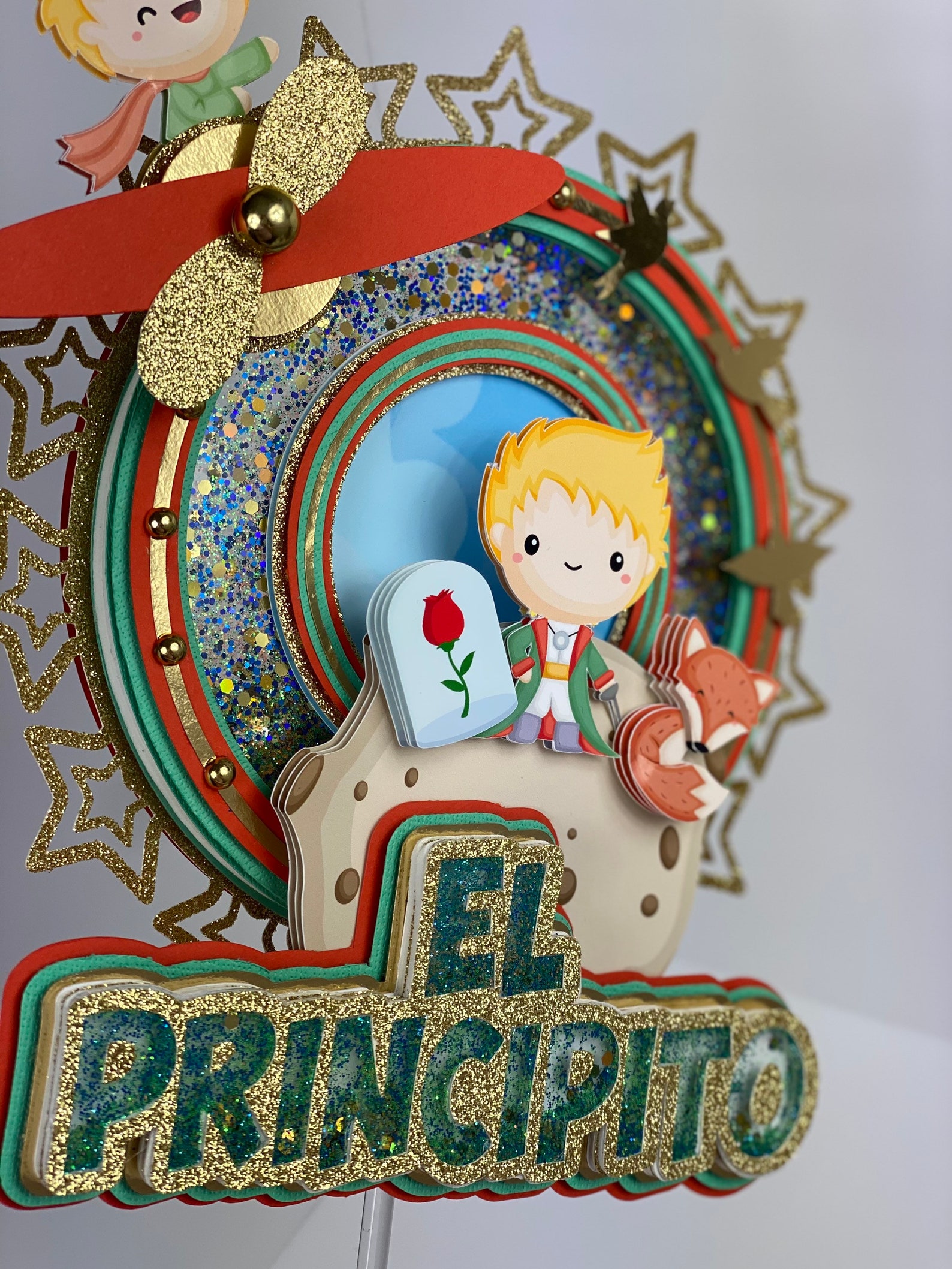 Cake Topper El Principito, Cake Topper, Birthday, Prince, Party, Party ...