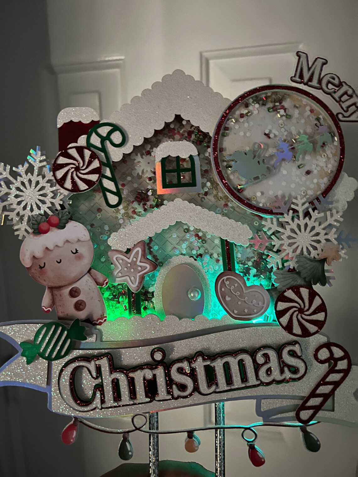 Christmas Cake Topper Holiday Cake Topper Christmas Decor - Etsy