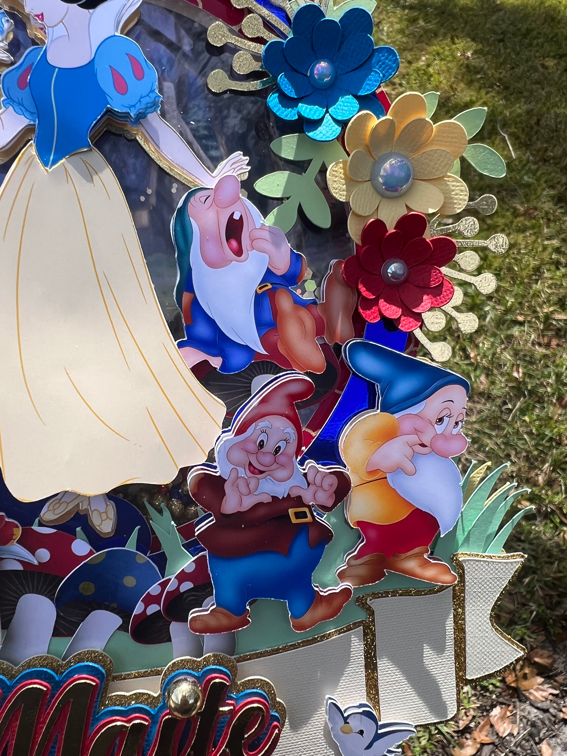 Snow White Cake Topper Princess Birthday Decoration Snow - Etsy