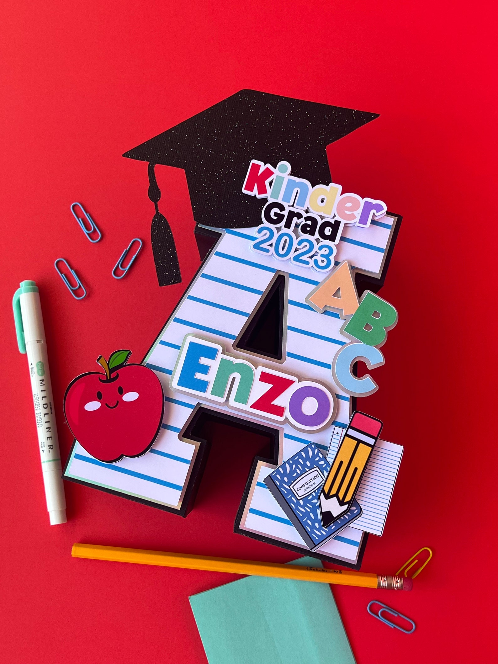 Grad 3D Letter, Teacher Letter, Graduation Letter - Etsy