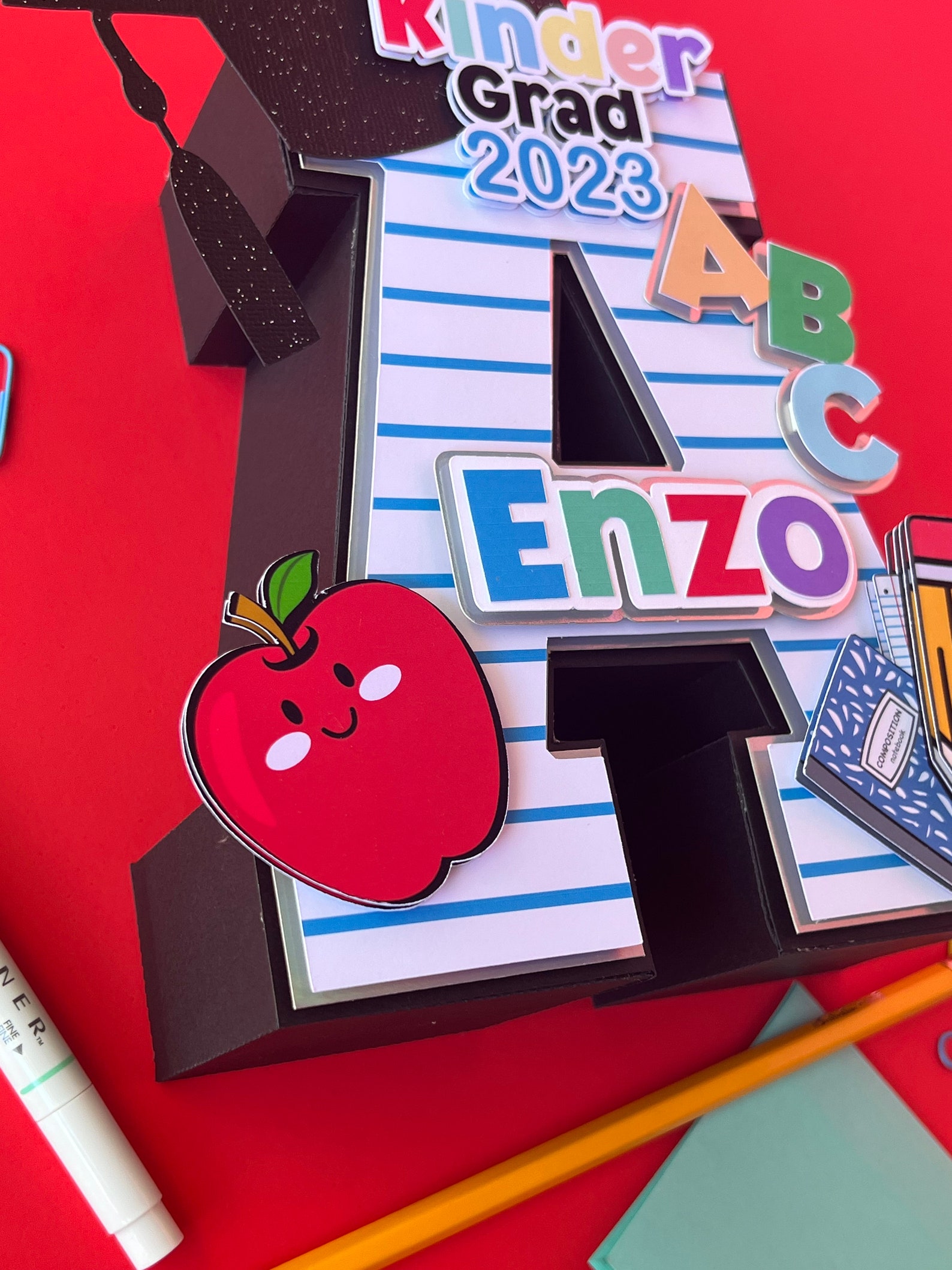 Grad 3D Letter, Teacher Letter, Graduation Letter - Etsy