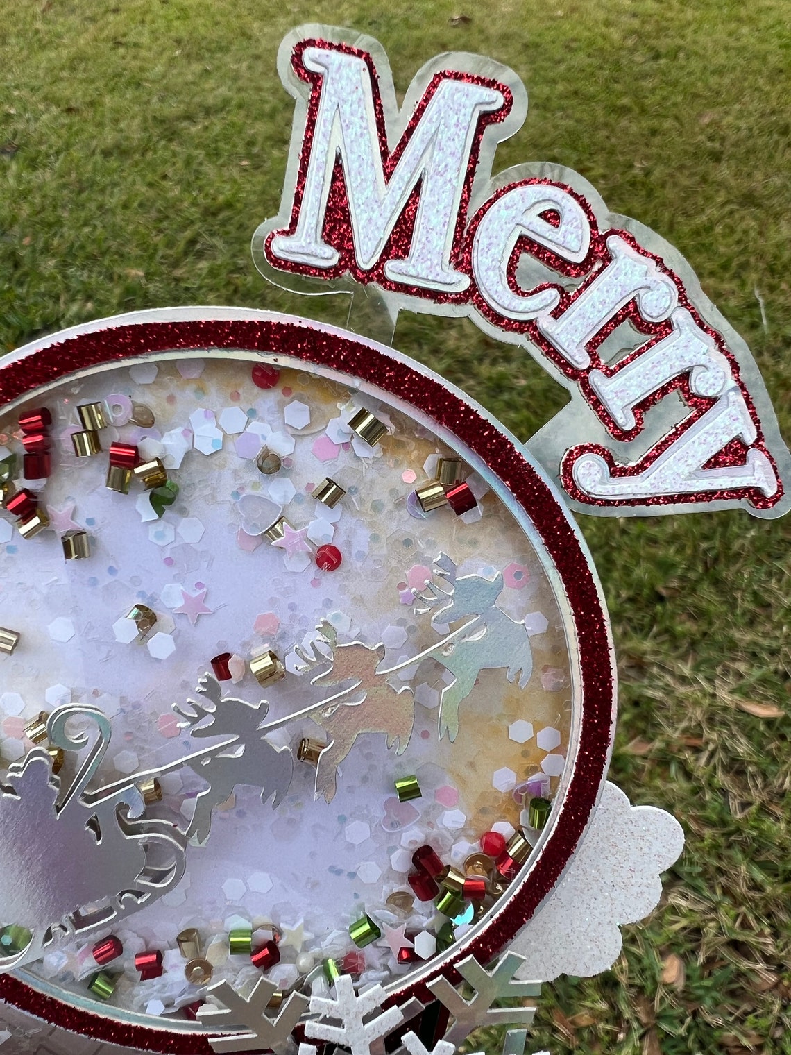 Christmas Cake Topper Holiday Cake Topper Christmas Decor - Etsy