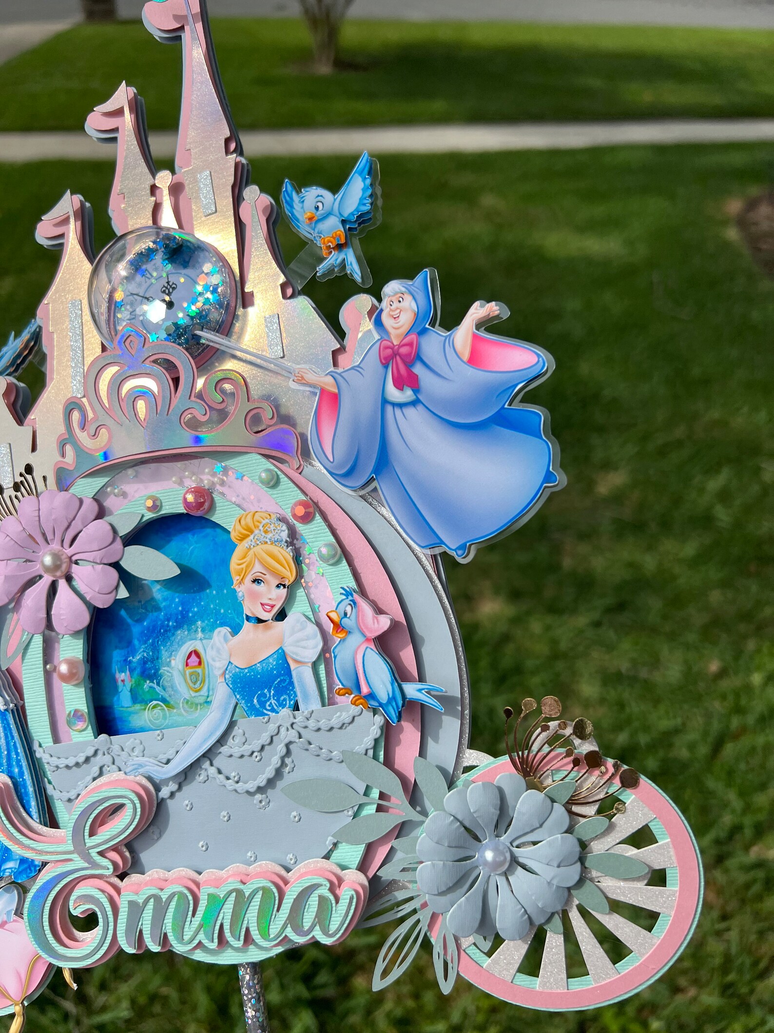 Cinderella Cake Topper, Cake Topper, Birthday Party, Birthday ...