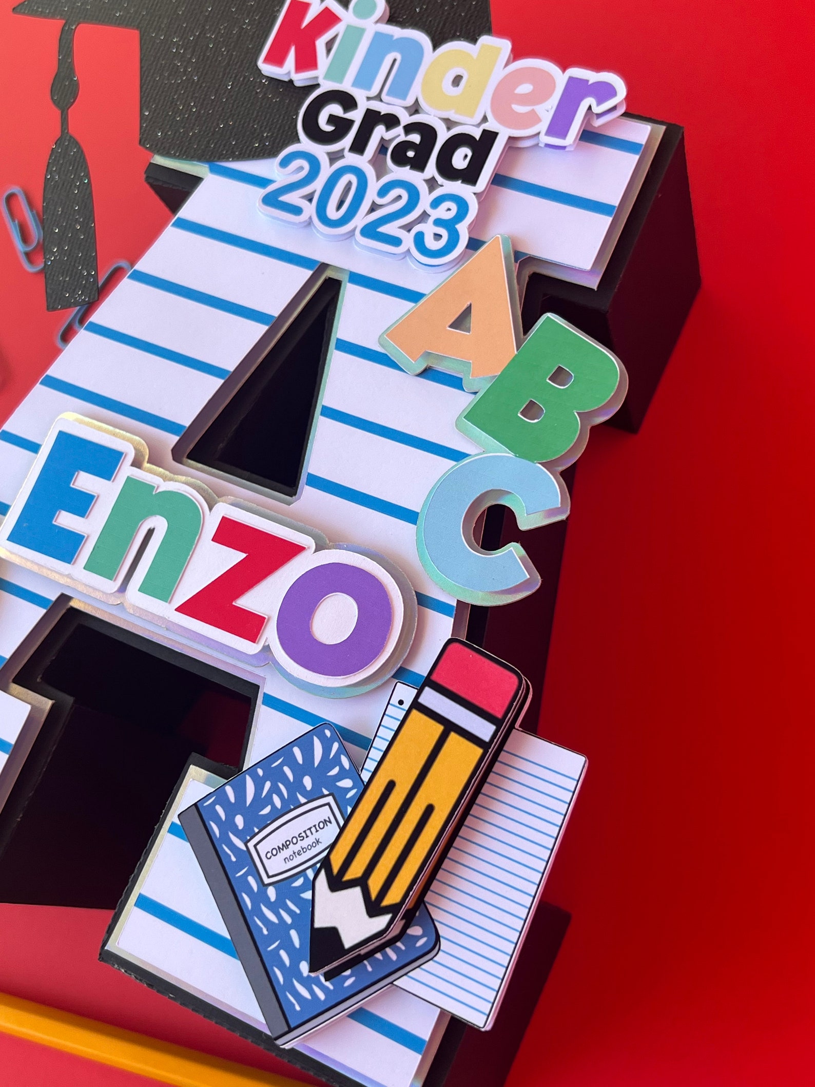 Grad 3D Letter, Teacher Letter, Graduation Letter - Etsy