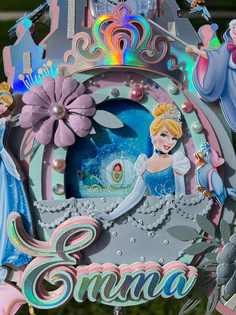 Cinderella Cake Topper Cake Topper Birthday Party Birthday - Etsy
