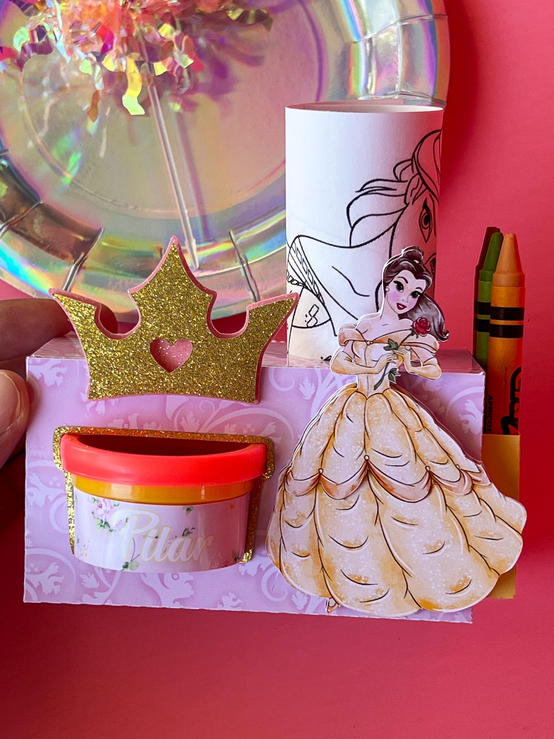 Princess Coloring and Play Kit, Princess Kit, Birthday Party Decor ...