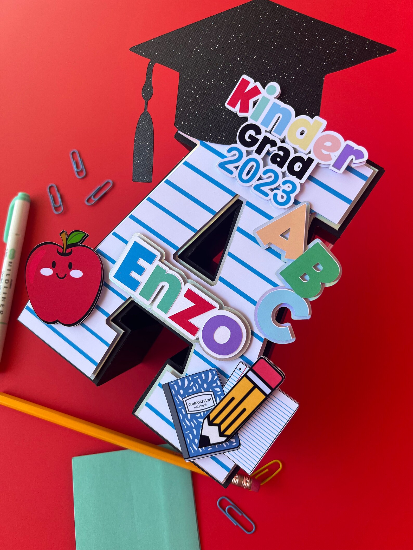 Grad 3D Letter, Teacher Letter, Graduation Letter - Etsy