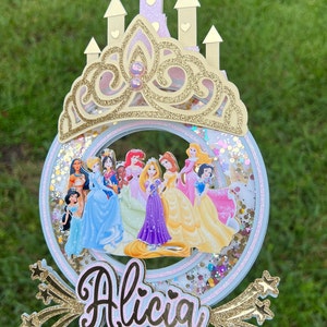 Princess Cake Topper Shaker, Cake Topper, Birthday, Party Decor, Party ...