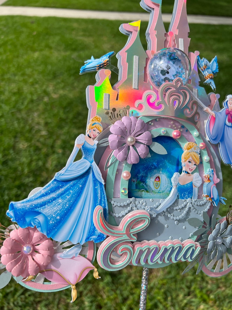 Cinderella Cake Topper, Cake Topper, Birthday Party, Birthday ...