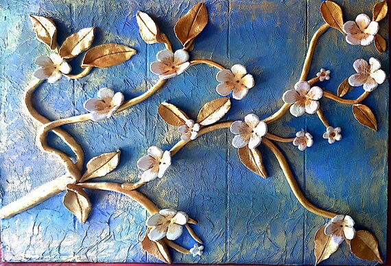 3D Wall Painting Hand Crafted Paper Clay Painting for Home - Etsy