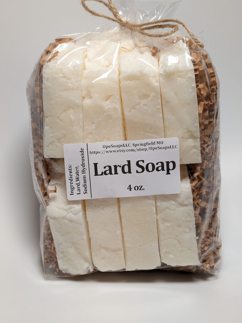 Fragrance-free Lard Soap - Palm Oil Free (4oz) - Etsy