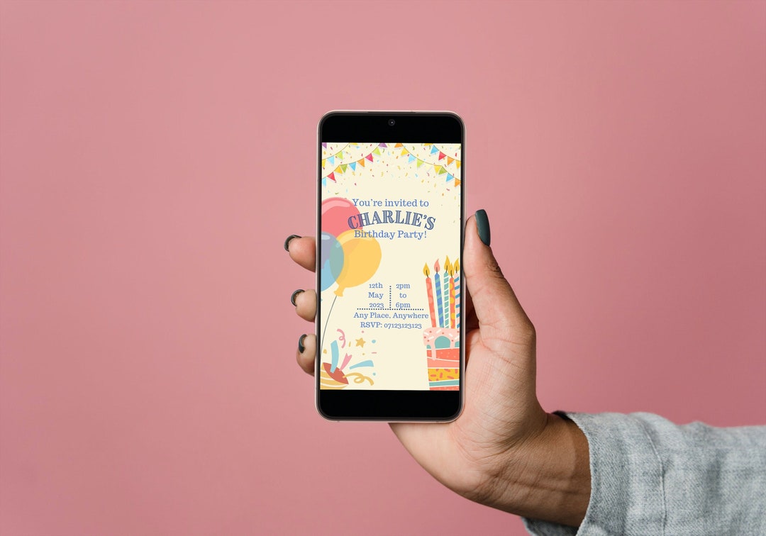 Generic Birthday Party Invitation - Etsy