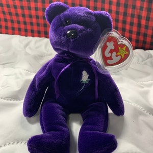 Princess the Purple Bear (commemorate of Princess Diana) - Etsy