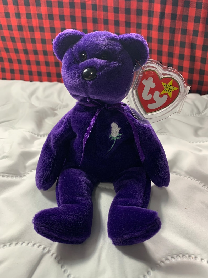 Princess the Purple Bear (commemorate of Princess Diana) - Etsy